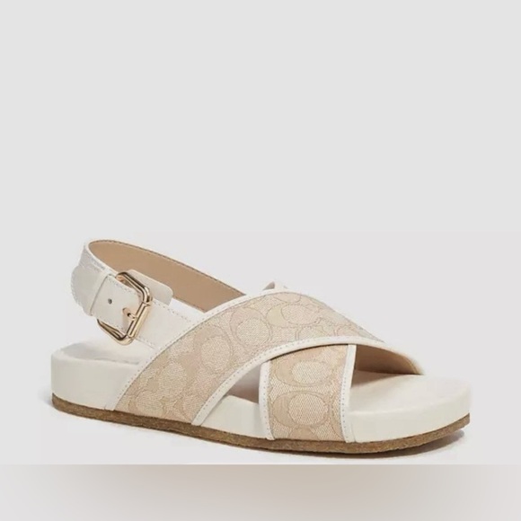 Coach | Shoes | Coach Womens Adora Signature Sandals | Poshmark